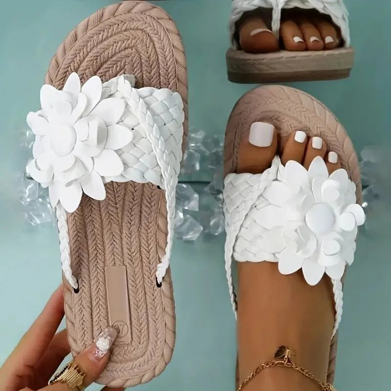 🎁Women's Floral Trendy Flat Slippers – lionclay
