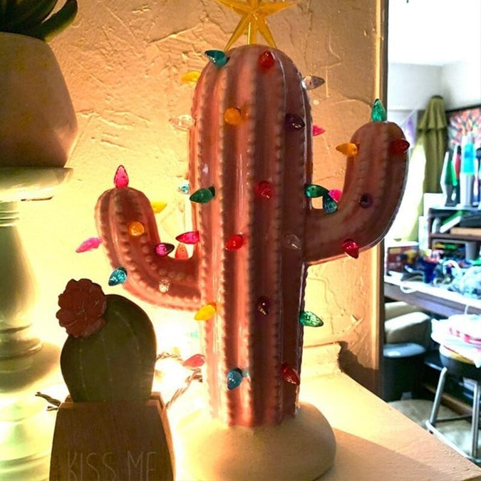 🌵Vintage Christmas Luminous Cactus – lionclay