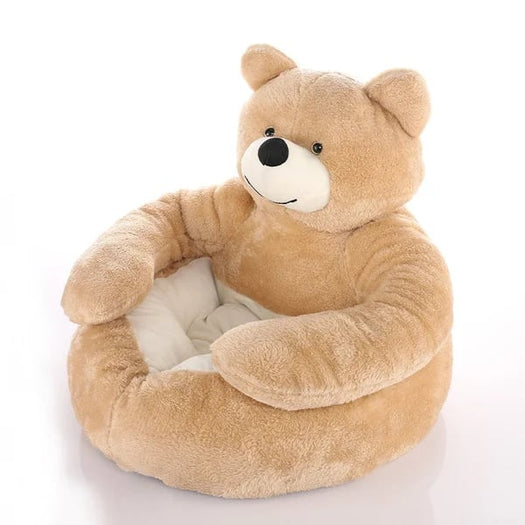 Teddy Bear Cuddler Cat Bed Dog Bed – lionclay