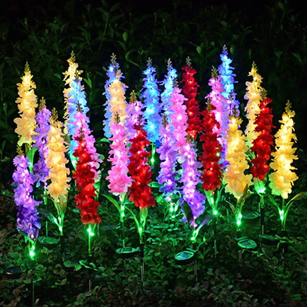 Outdoor Solar Violet Flower Lights – lionclay