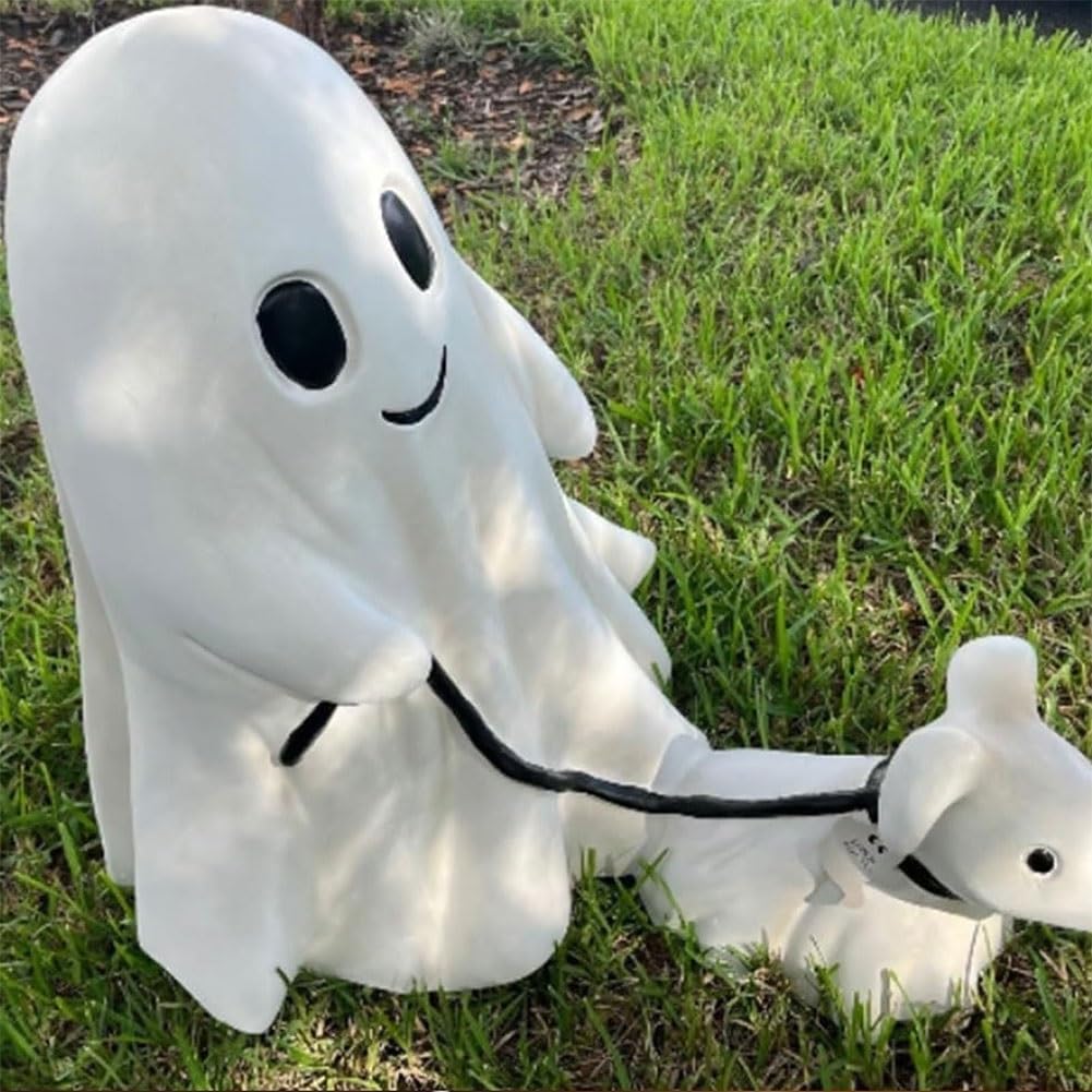 Ghost Walking Dog Statue 👻🔥 – lionclay