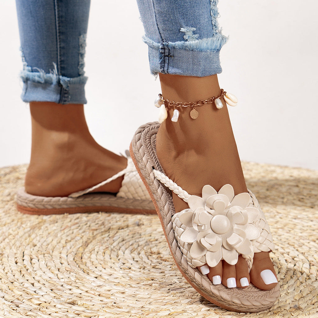🎁Women's Floral Trendy Flat Slippers – lionclay
