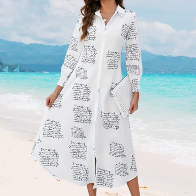 💕Women's Elegant Long Shirt Button Dresses – lionclay