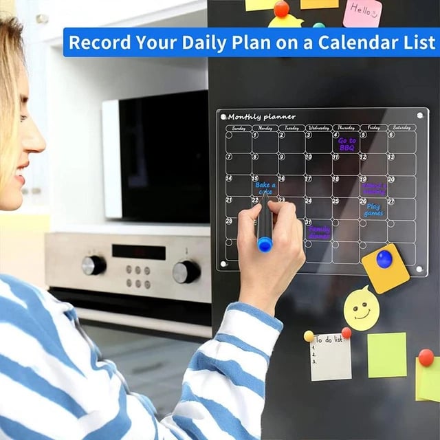 😍📆Magnetic Schedule Planner For Fridge[Permanently reusable] – lionclay