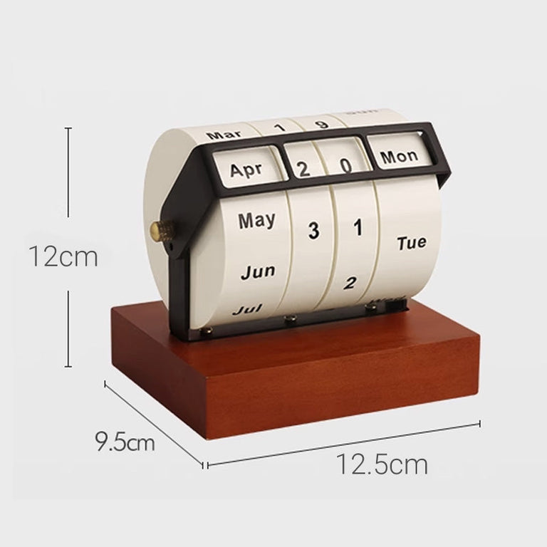 Rotary Wooden Countdown Desktop Perpetual Calendar – lionclay