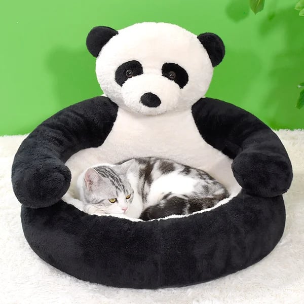 Teddy Bear Cuddler Cat Bed Dog Bed – lionclay