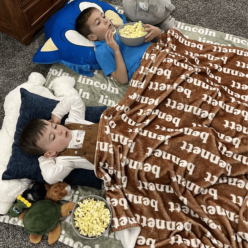 Personalized Super Soft Name Family Blanket – lionclay
