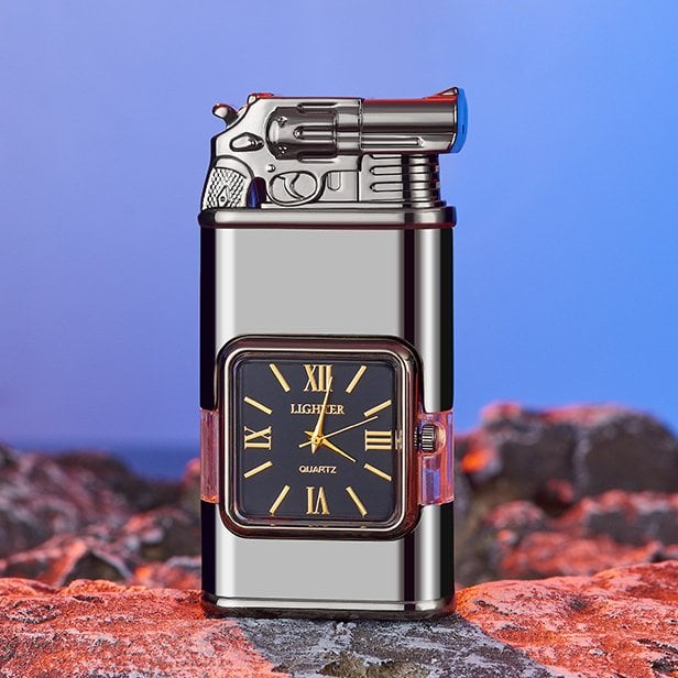 Windproof Lighter Vintage Watch Bezel Jet flame Torch – lionclay