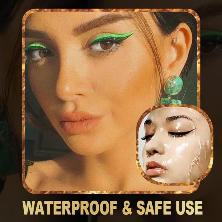 REUSABLE SELF-ADHESIVE EYELINER AND EYELASH STICKERS WITH GLITTER ...