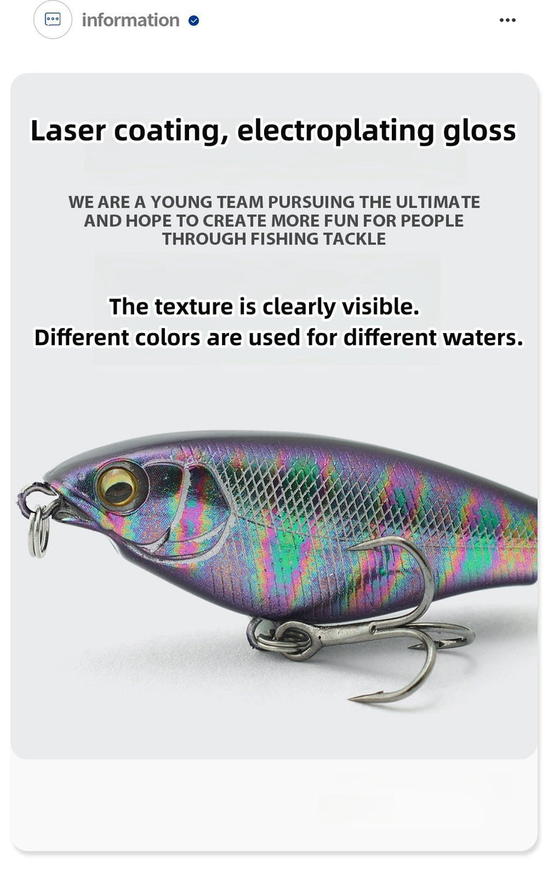 6.5g/12g propeller surface lure bionic fish hook – lionclay