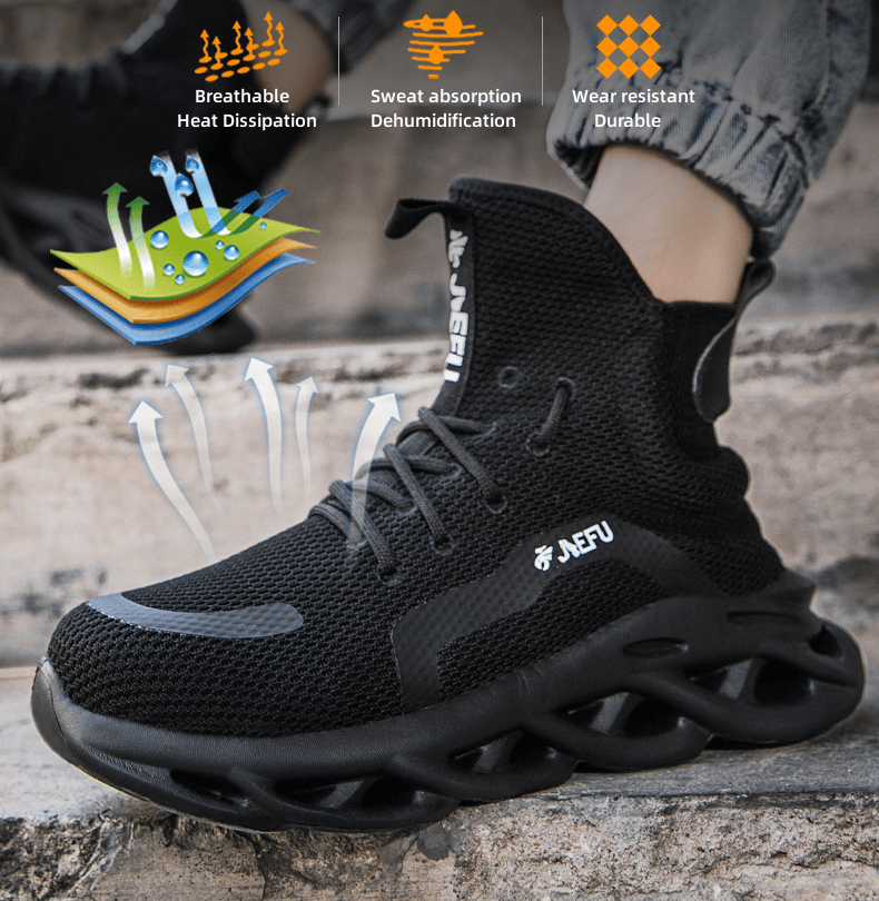 Ultra-Light Breathable Steel Toe Non-Slip Work Shoes – lionclay