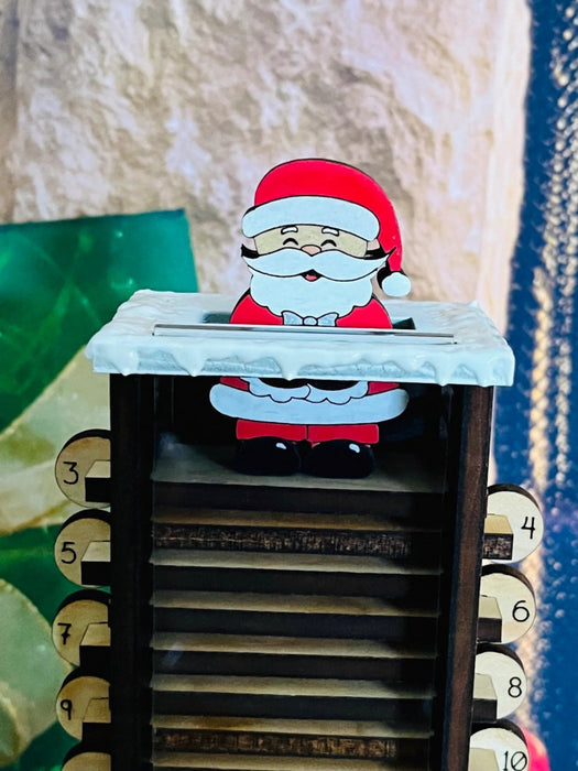 Santa Claus down the chimney countdown advent calendar – lionclay