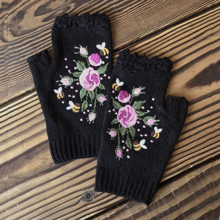🌸Hand Embroidered Gloves – lionclay