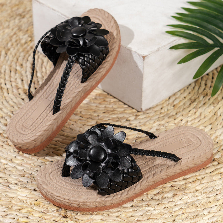 🎁Women's Floral Trendy Flat Slippers – lionclay