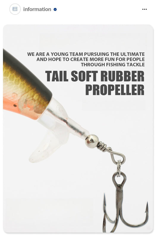 6.5g/12g propeller surface lure bionic fish hook – lionclay