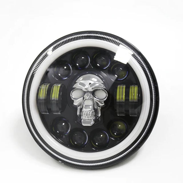 7 inch Skull LED Headlights – lionclay