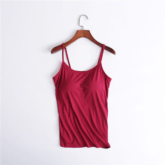 Women's Camisole With Built In Padded Bra Vest – lionclay