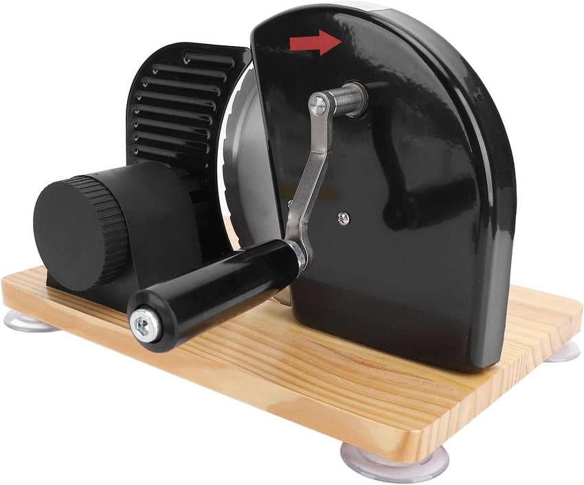 Classic manual bread slicer, 🍞thickness adjustable hand crank home ...