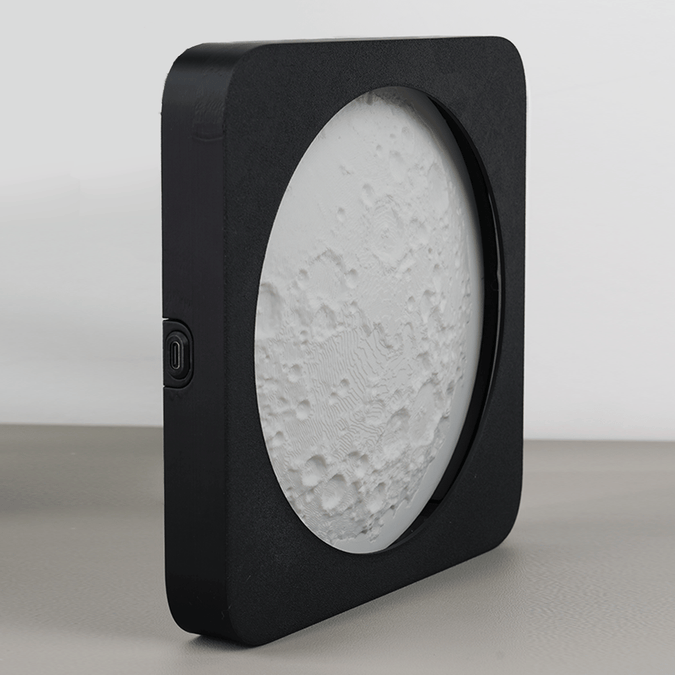 🌕 3D Printed Moon Lamp with Smart Touch and Stepless Dimming Night Lig ...