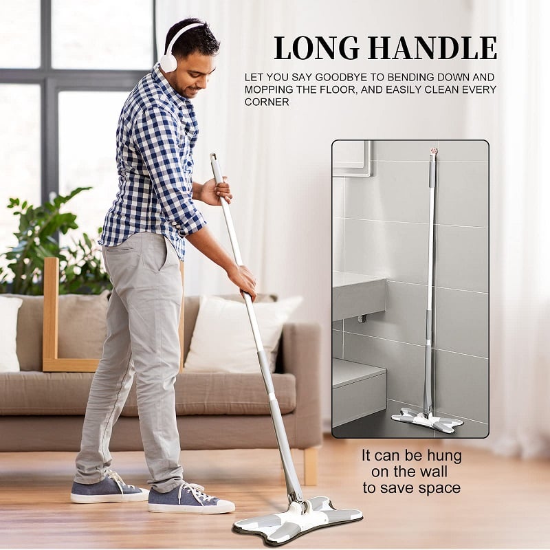 🔥360° Rotatable Adjustable X-Type Butterfly Cleaning Mop – lionclay