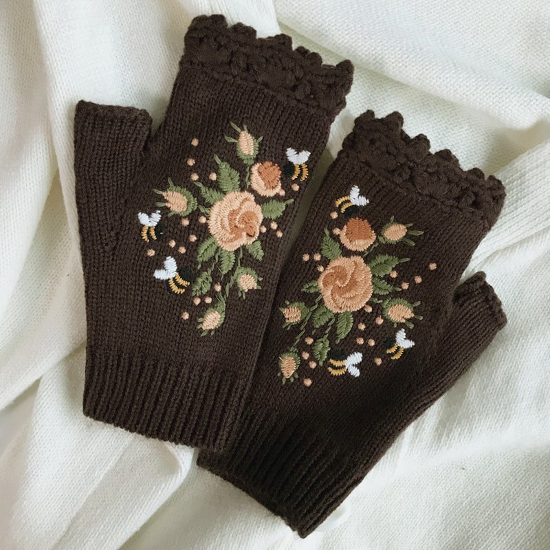 🌸Hand Embroidered Gloves – lionclay