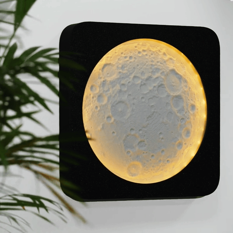 🌕 3D Printed Moon Lamp with Smart Touch and Stepless Dimming Night Lig ...