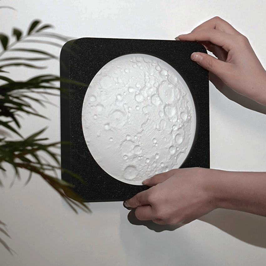 🌕 3D Printed Moon Lamp with Smart Touch and Stepless Dimming Night Lig ...