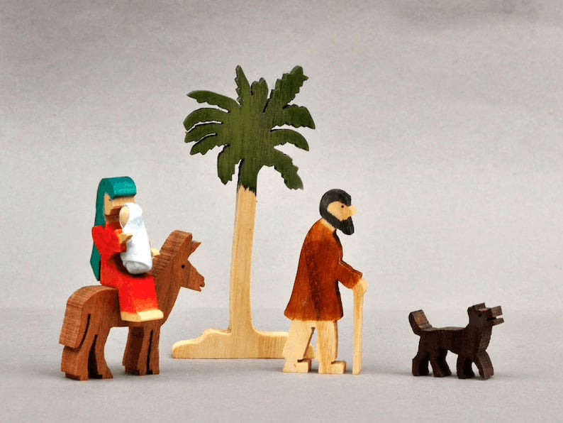 🔥Story Unique Nativity Set Wooden Nativity Scene – lionclay