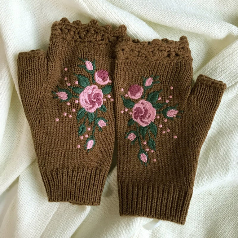 🌸Hand Embroidered Gloves – lionclay
