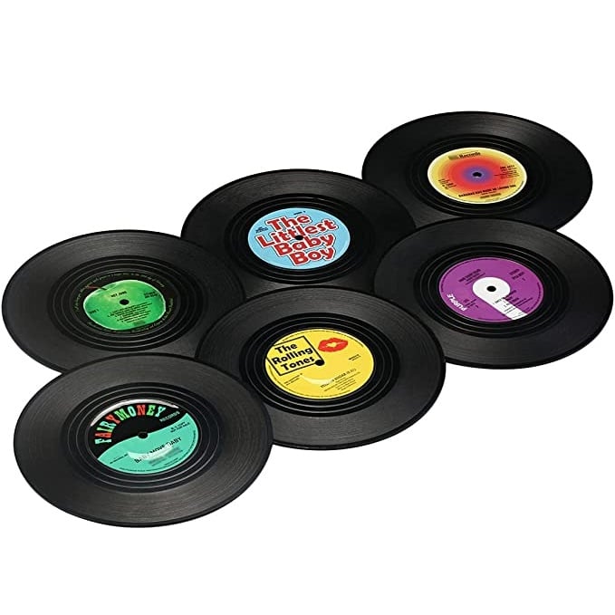 Vinyl Record Coasters with Retro Vinyl Player Holder – lionclay