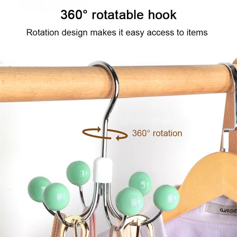 💝360° Rotatable Hanger with 6 Hooks – lionclay