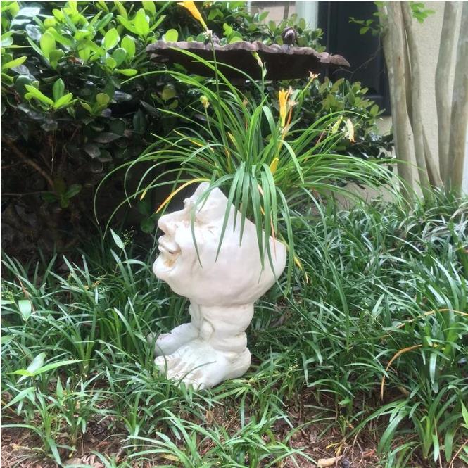 Mugglys Face Statue Planter – lionclay