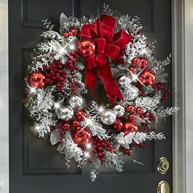 🎄The Cordless Prelit Red And White Holiday Trim – lionclay