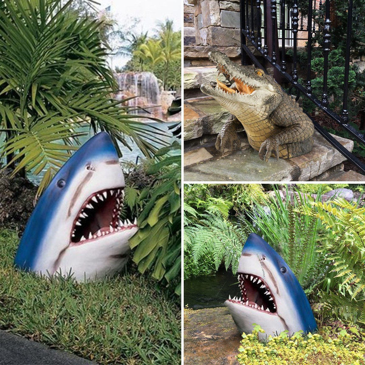 Great White Shark Garden Art – lionclay