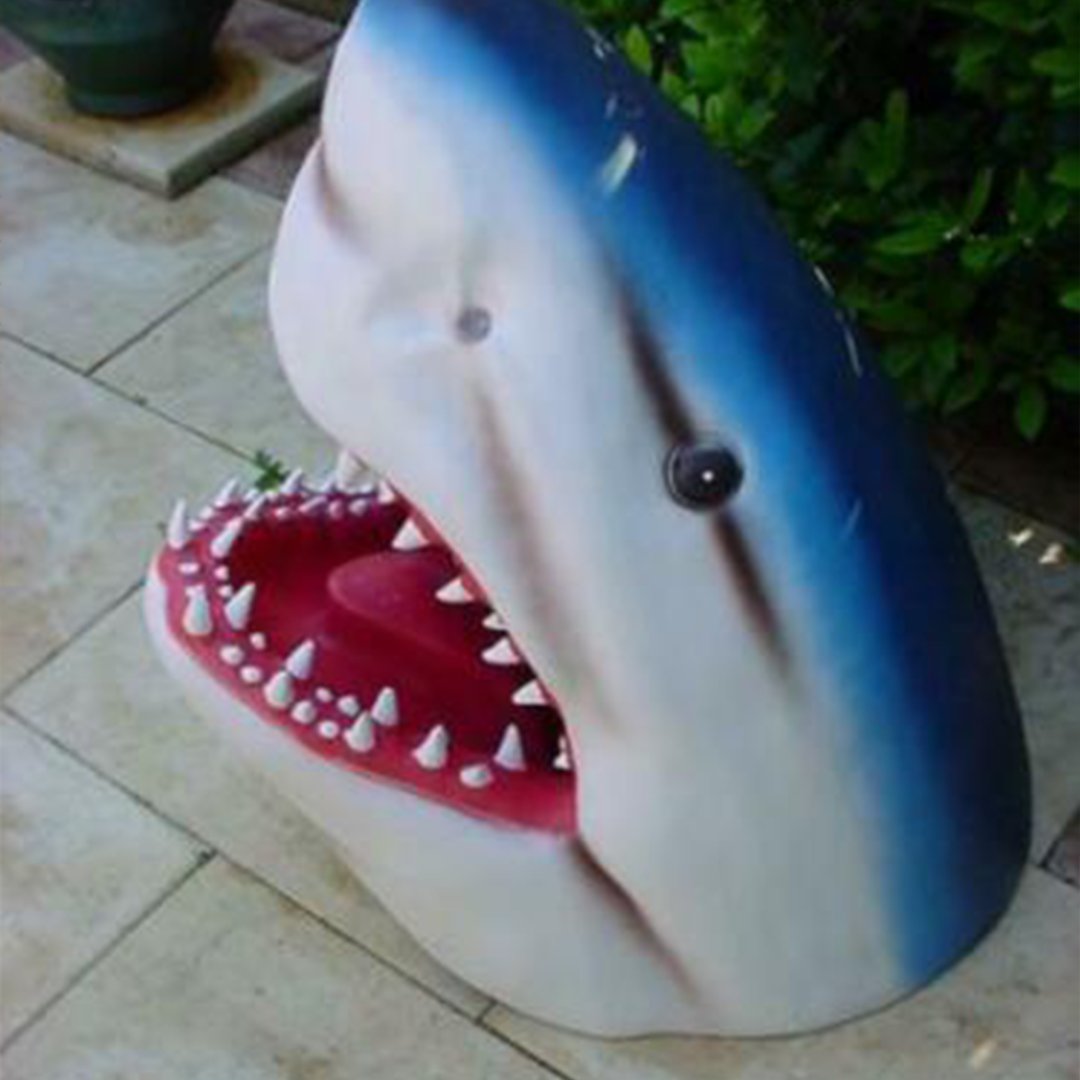 Great White Shark Garden Art – lionclay
