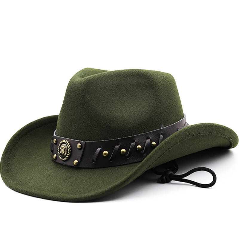 Gentleman Leather Buckle Hat – lionclay