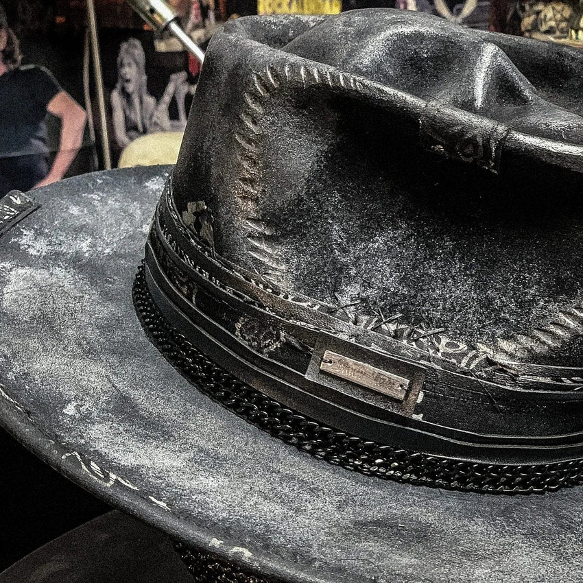 💀"Harvester of Sorrow" Handmade Skull Hat – lionclay