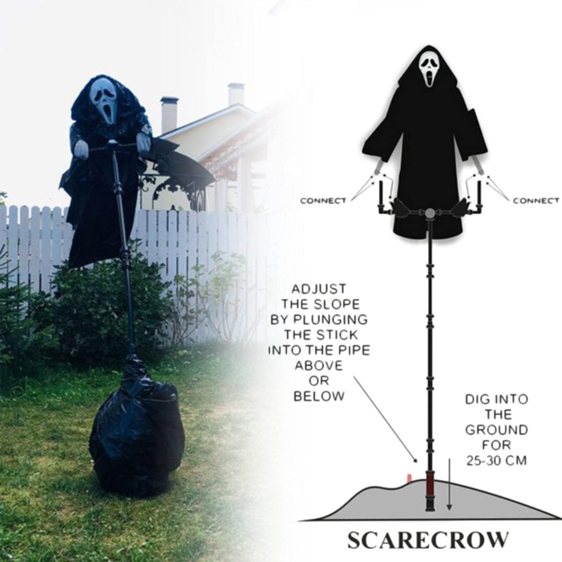 Halloween Ghostface Scarecrow – lionclay